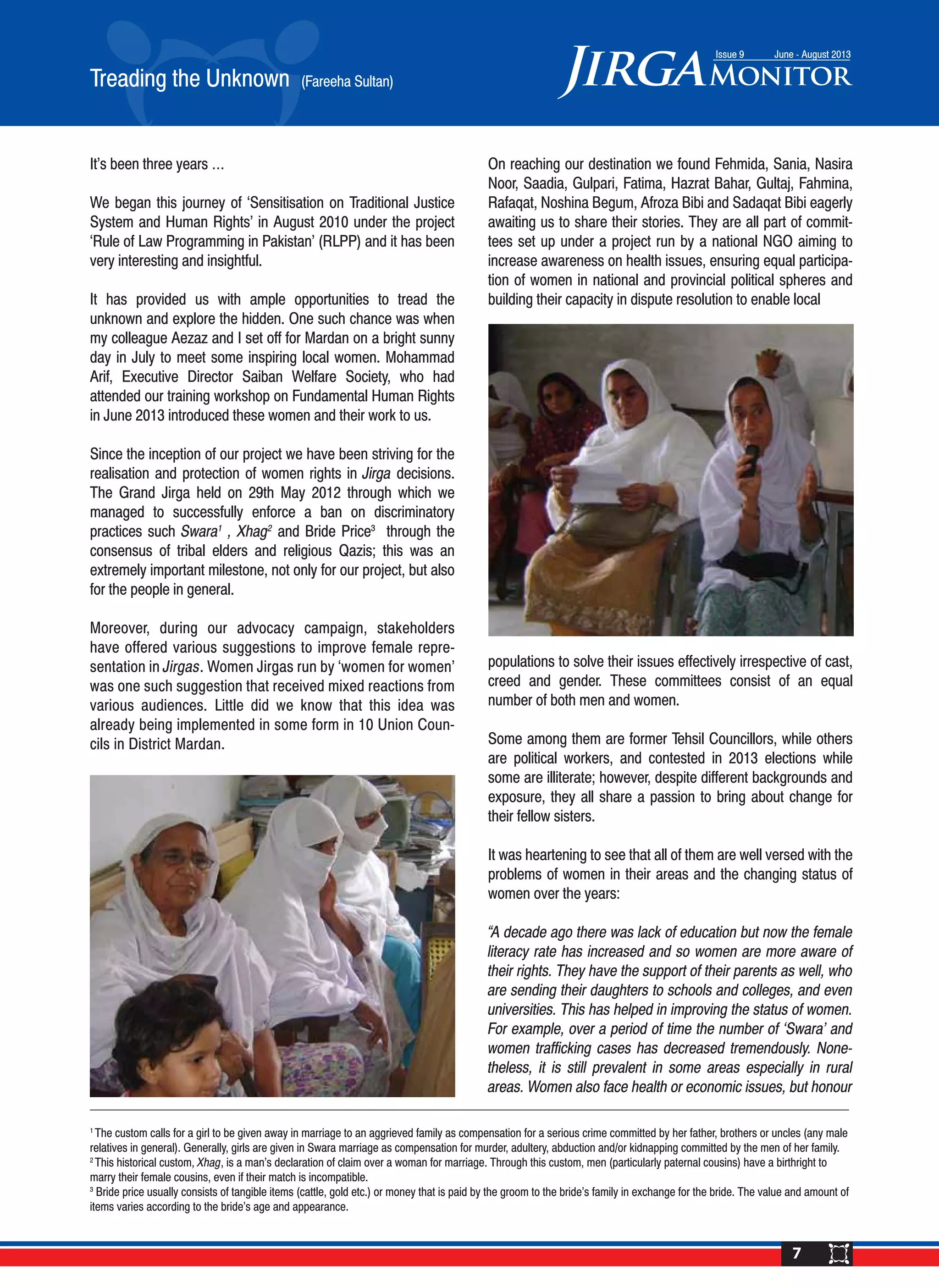 Jirga Monitor #9 (August 2013, English) | PDF