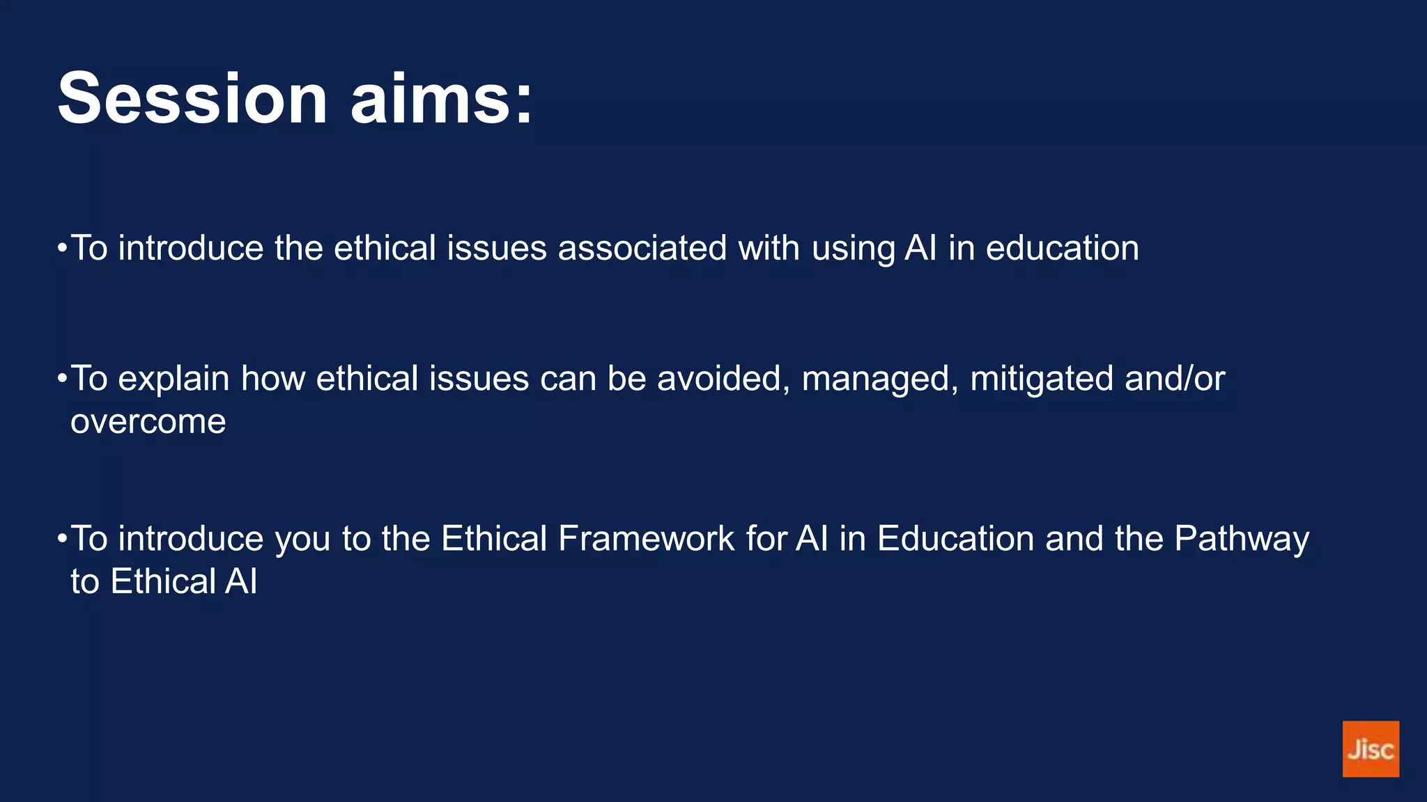 An introduction to the ethics of AI in education | PPTX