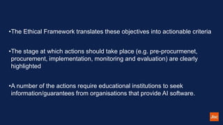 An introduction to the ethics of AI in education | PPTX