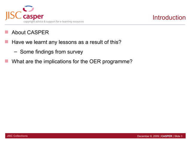 Jisc Casper Cetis Oer Meeting 270209 | PPT