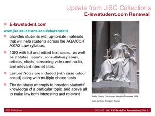 JISC Collections Update | PPT