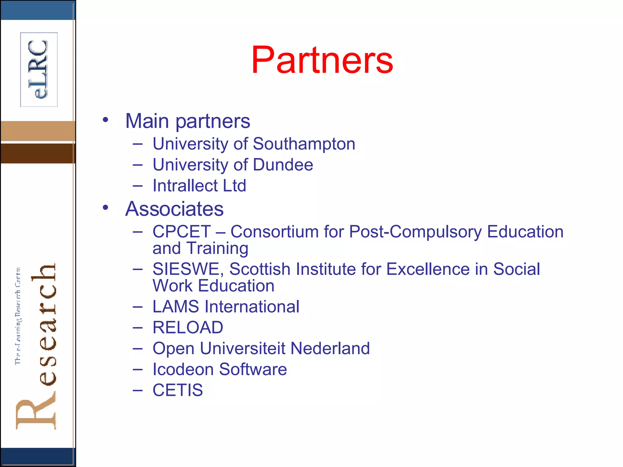 JISC LADIE project Learning Design In Education | PPT