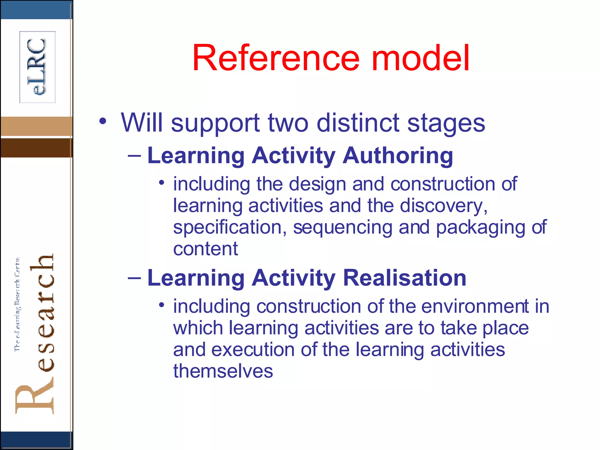 JISC LADIE project Learning Design In Education | PPT