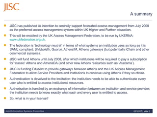 JISC License Workshop | PPT