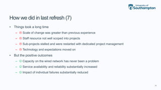 Tech 2 Tech - My network refresh | PPTX
