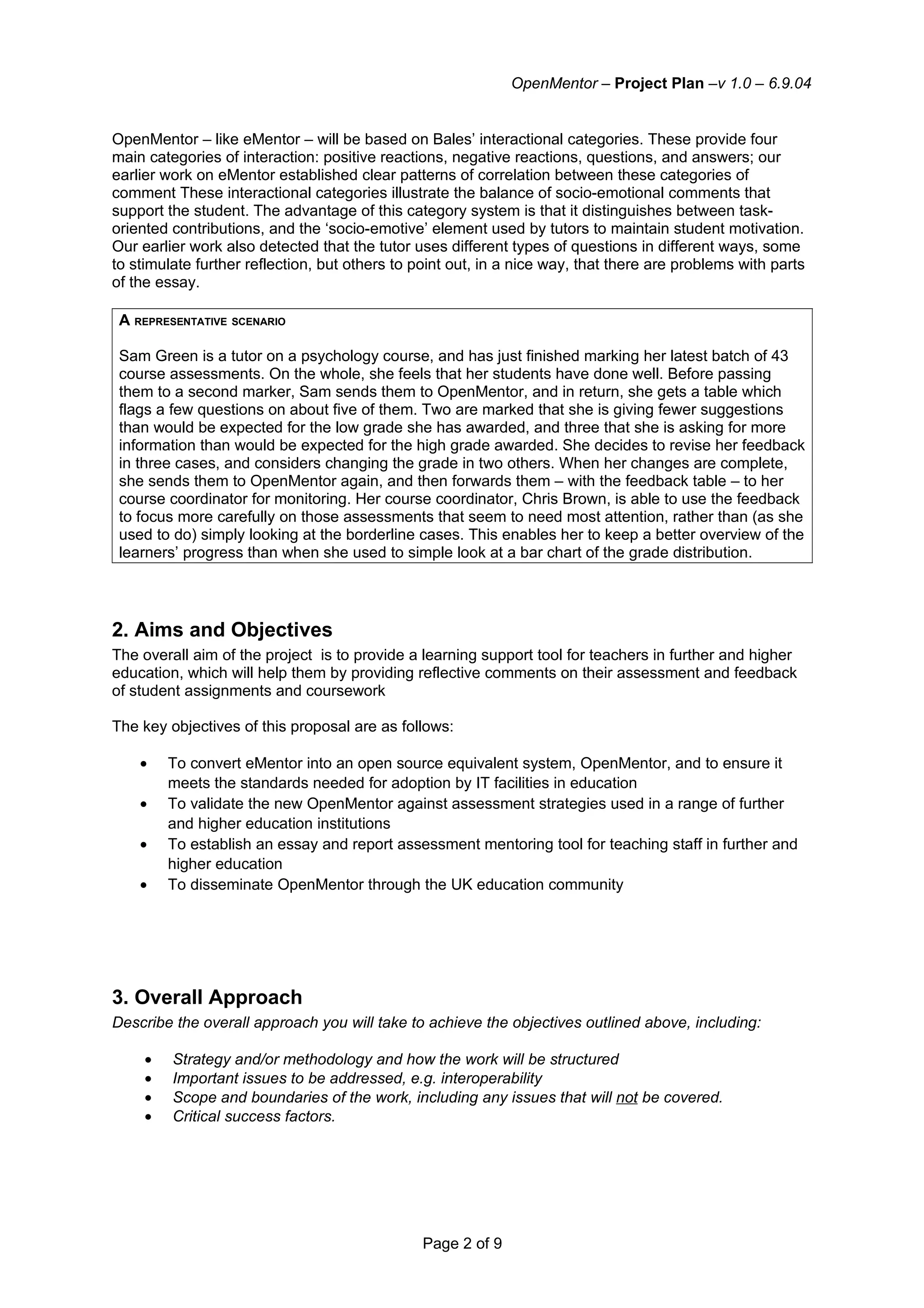 JISC Project Plan Template | PDF