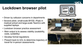 The UCL assessment journey | PPTX | Educational Assessment | Education