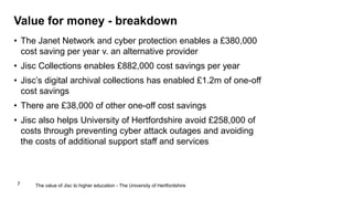 A value study from the University of Hertfordshire | PPT