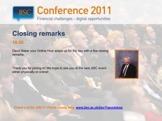 JISC11 Online Programme | PPT