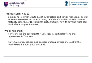 JISC Strategic ICT Toolkit | PPT