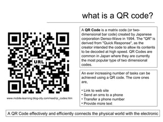 Demo: Intro QR Codes - JISC2009 | PPT