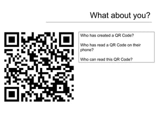 Demo: Intro QR Codes - JISC2009 | PPT