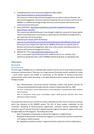 Jisc SM4BCE Case Study FINAL | DOCX | Social Networking | Internet