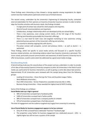Jisc SM4BCE Case Study FINAL | DOCX | Social Networking | Internet