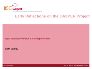 Jisc Casper Cetis 270508 | PPT