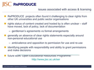 RePRODUCE: an overview | PPT