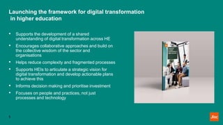 Demonstrating digital transformation: a framework for Higher Education ...