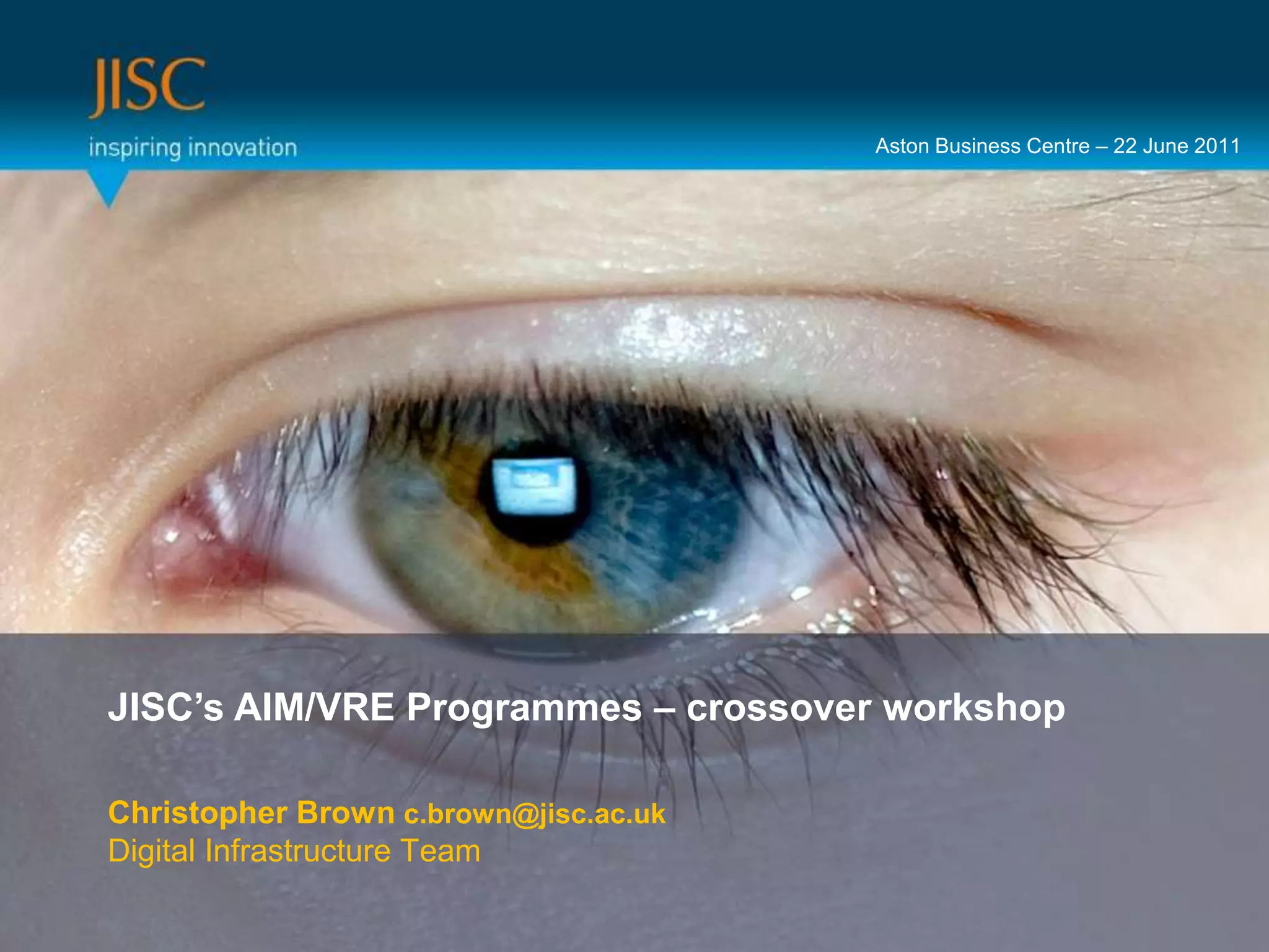 AIM/VRE Crossover Workshop | PPTX