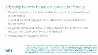 Talis Elevate - making learning visible | PPT