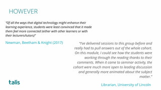 Talis Elevate - making learning visible | PDF