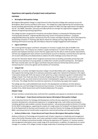 Jisc fe and skills development and resource programme proposal | PDF