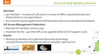 Jisc and janet network updates from network operations, operational ...