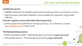 Jisc and janet network updates from network operations, operational ...
