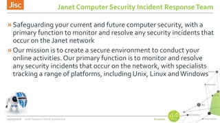 Jisc and janet network updates from network operations, operational ...