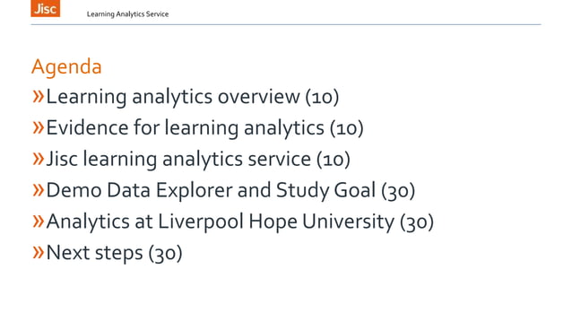 Jisc learning analytics overview Oct2017 | PPT