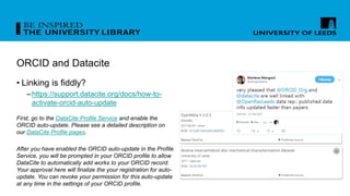 ORCID and RDM | PPT