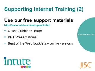 Intute Update | PPT