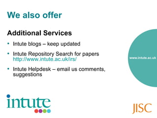 Intute Update | PPT