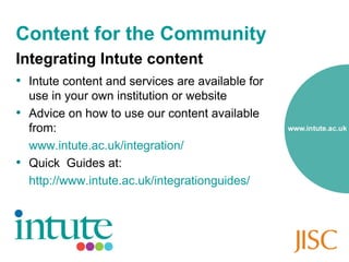 Intute Update | PPT | Free Download