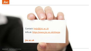 Jisc sherpa services | PPTX