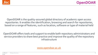Jisc sherpa services | PPTX