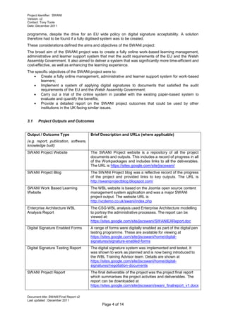 Jisc Swani Project Final Report | PDF