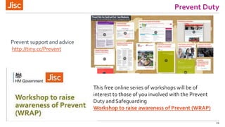 Jisc TVRN Prevent and Safety Oct 2015 - Jane Mackenzie | PPT