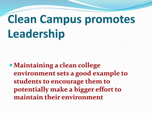 CAMPUS CLEANING | PPTX