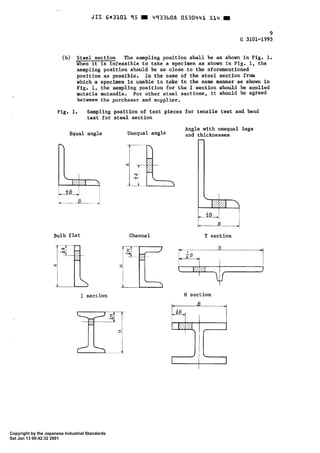 Jis g3101 95 | PDF