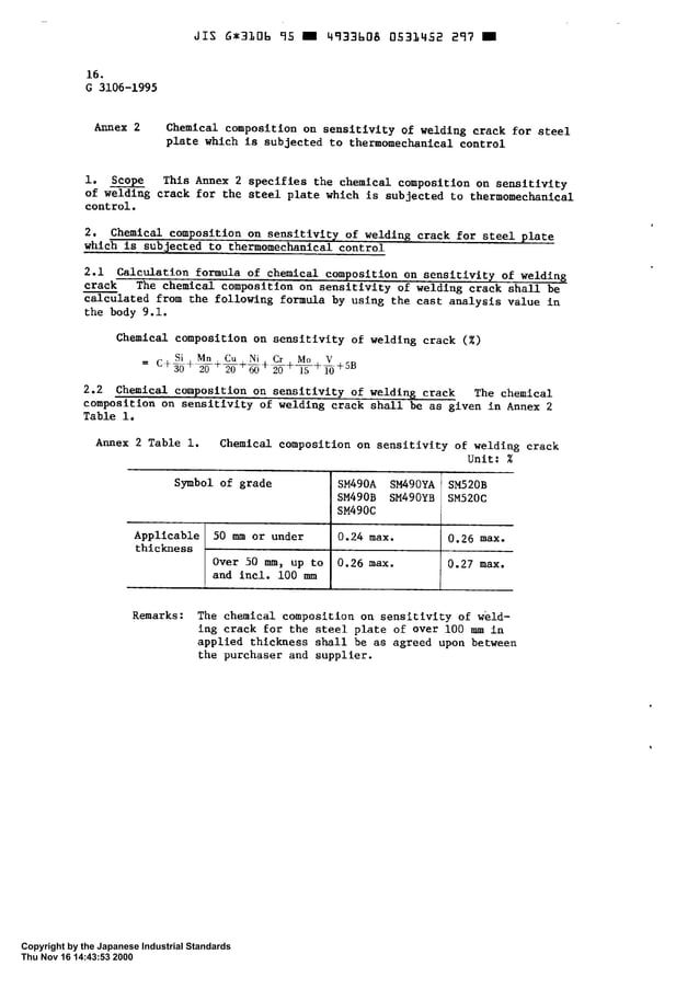 Jis g3106 95 | PDF