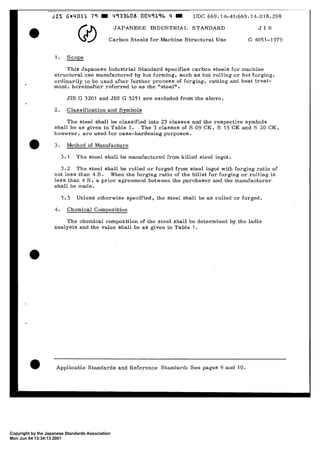 Jis g4051 79 | PDF