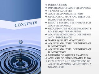 AQUIFER MAPPING, MONITORING, AND ANALYSIS.pptx