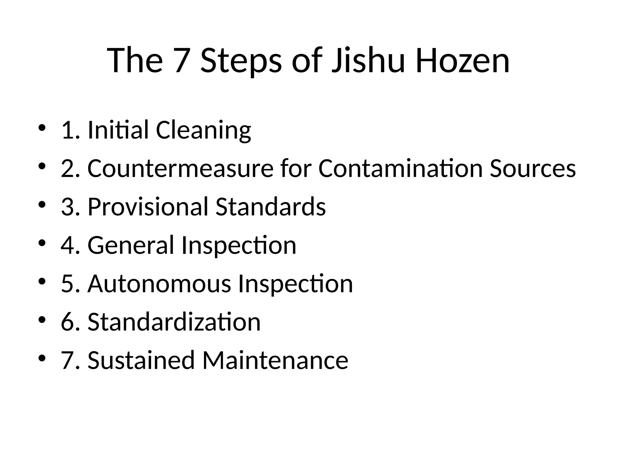 Jishu Hozen Training Module for Industries | PPTX
