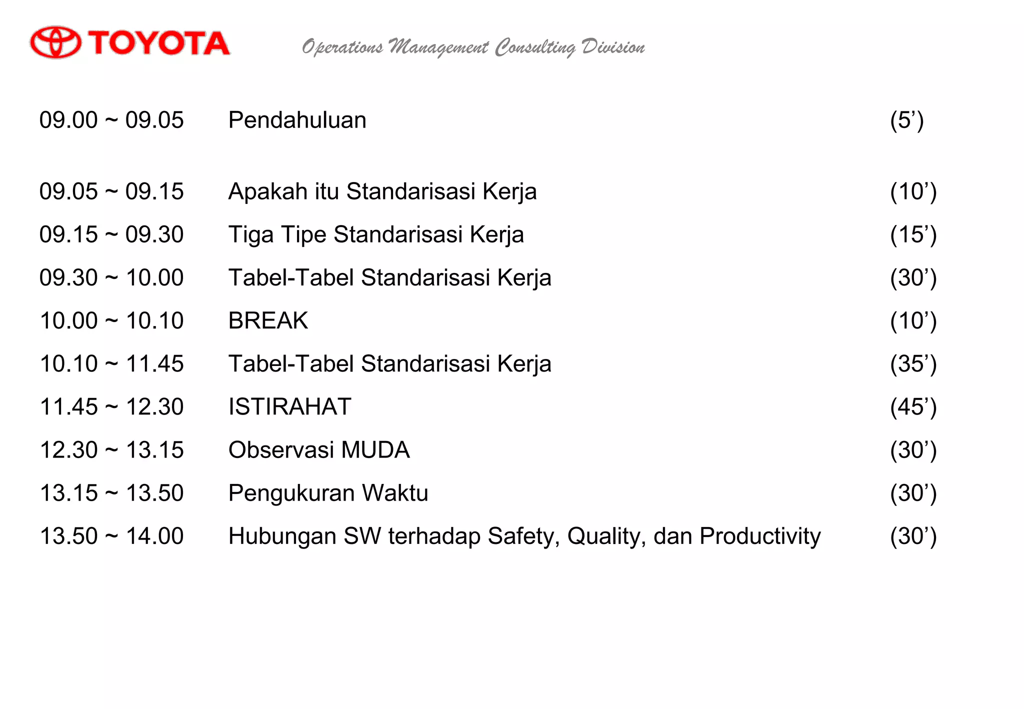 Jishuken standart work | PPT