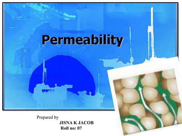 SOIL PERMEABILITY PPT | PPTX