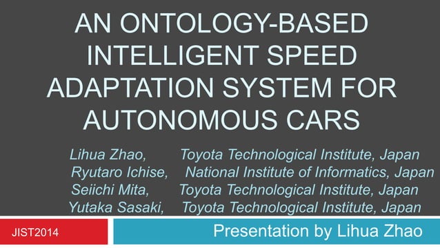An Ontology-Based Intelligent Speed Adaptation System for Autonomous ...