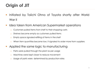 Just In Time Production (JIT) | PPTX
