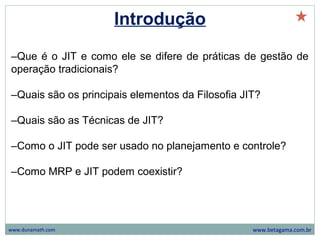 Administração de Produção - Just in Time (JIT) | PPT