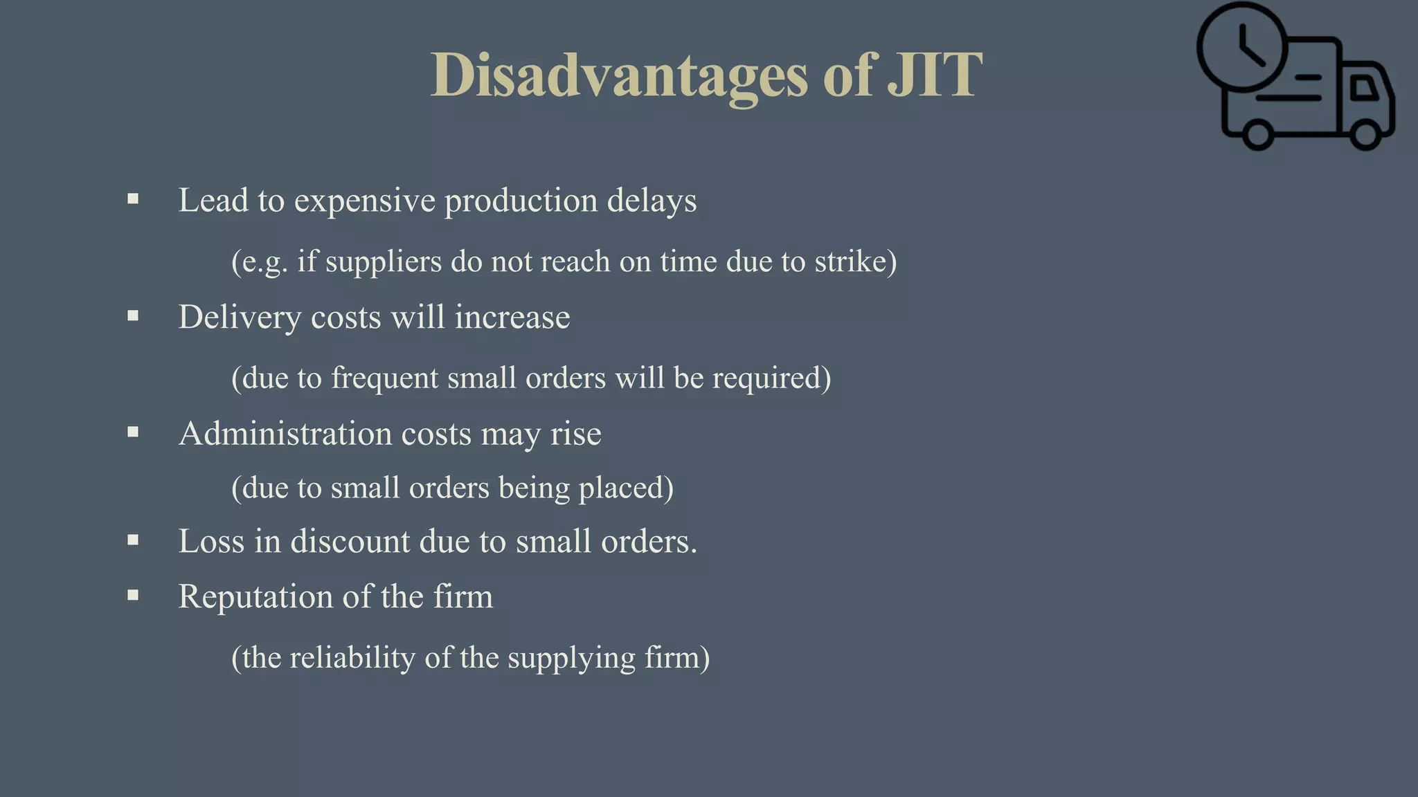 Just In Time (JIT) | PPTX