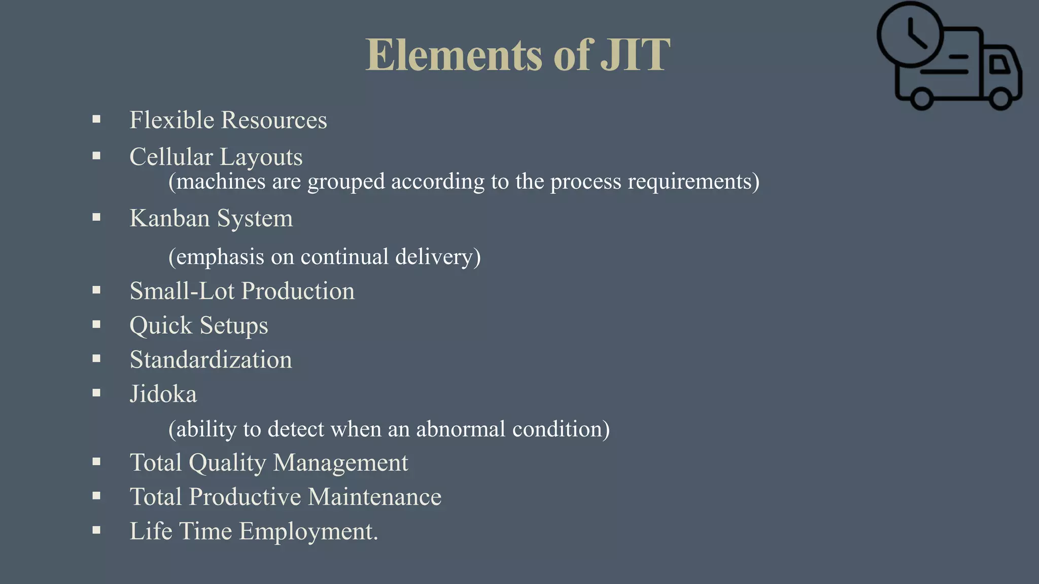 Just In Time (JIT) | PPTX